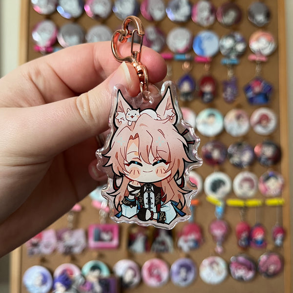 Honkai Star Rail Jiaoqiu Cat Companion CHARM Fanmade – Angry Egg Merch