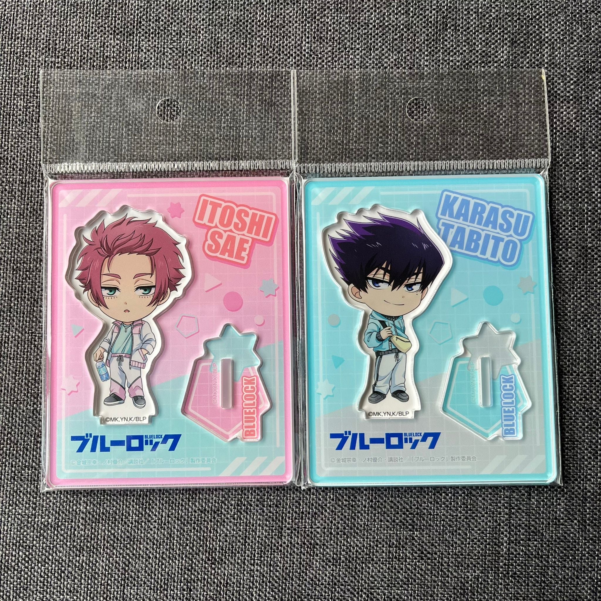 Blue Lock Sae / Karasu Mini Standees – Angry Egg Merch